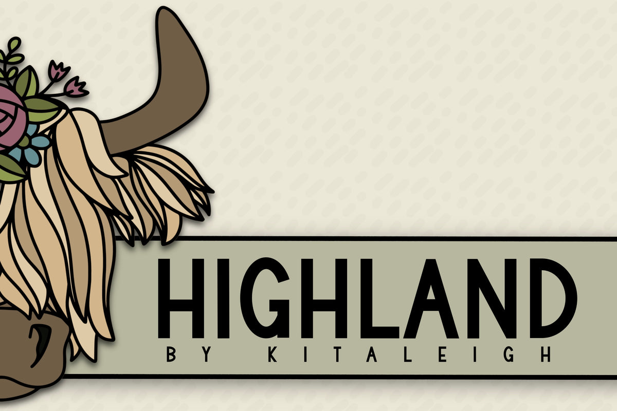 Highland a Sans Serif Font – Kitaleigh LLC