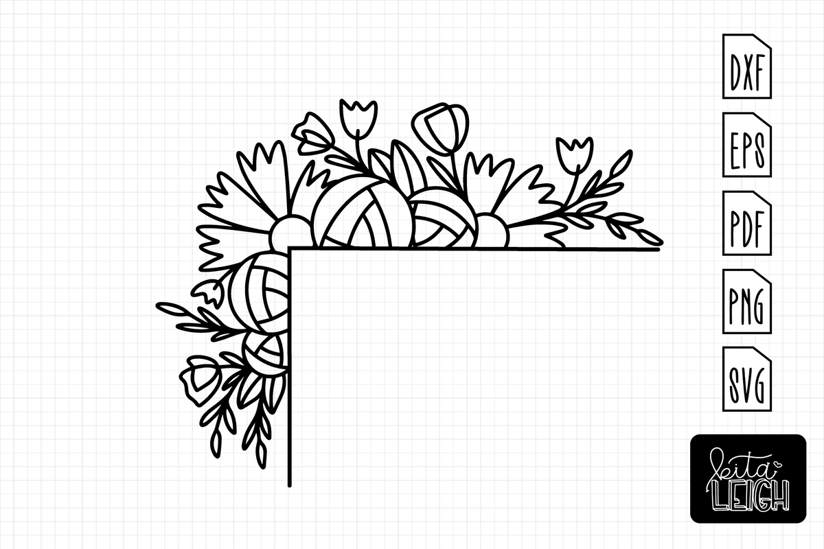 Floral Border | Cut File – Kitaleigh LLC