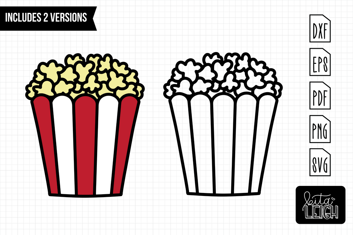 Popcorn | Cut File – Kitaleigh LLC