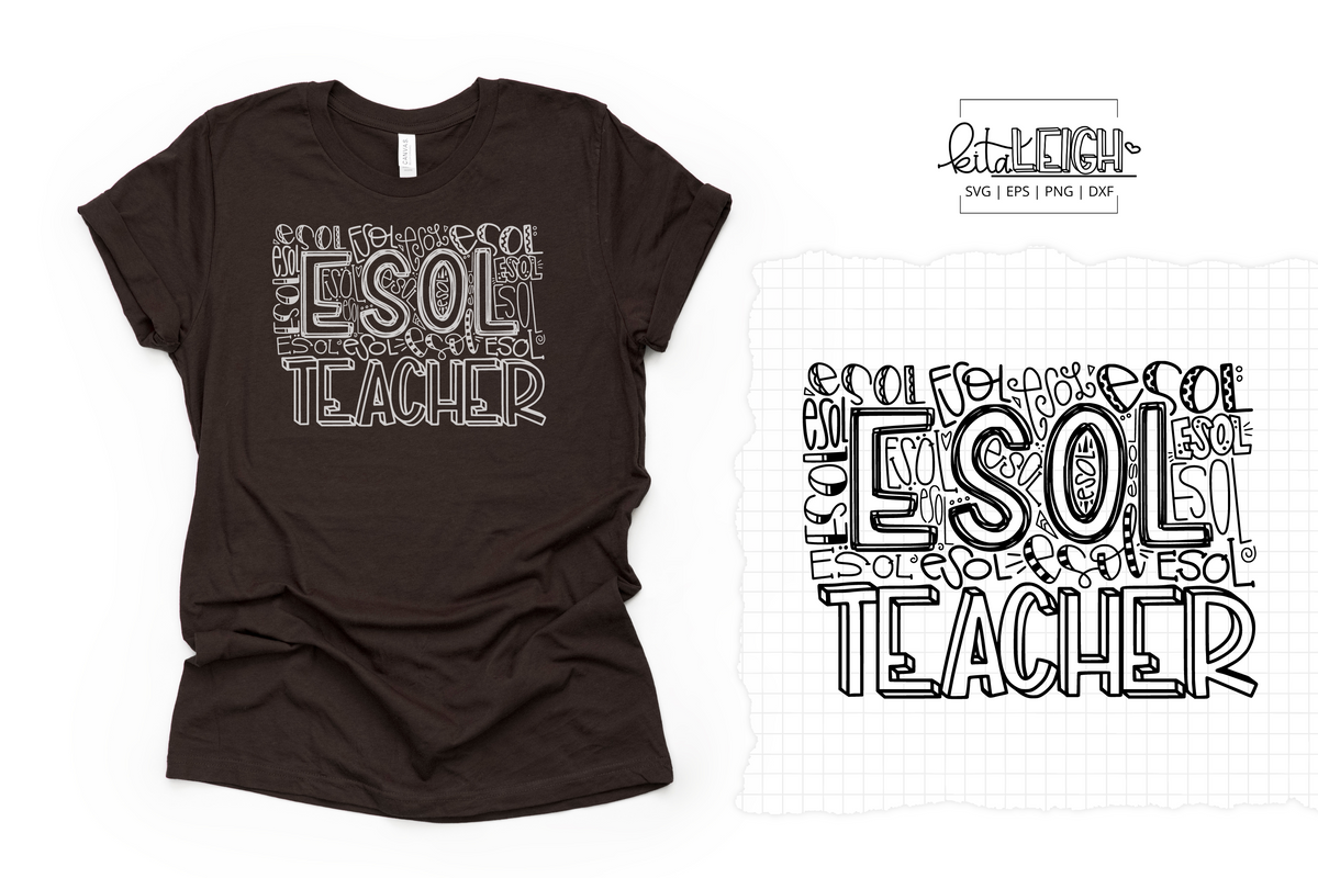 ESOL Typography SVG – Kitaleigh LLC