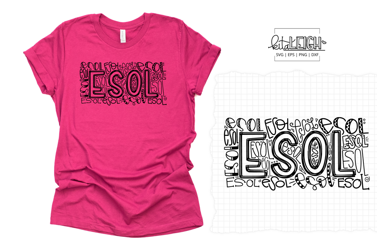 ESOL Typography SVG – Kitaleigh LLC
