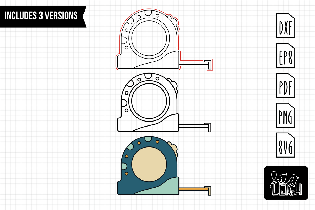 Tape Measure | Cut File and Scoring Design – Kitaleigh LLC