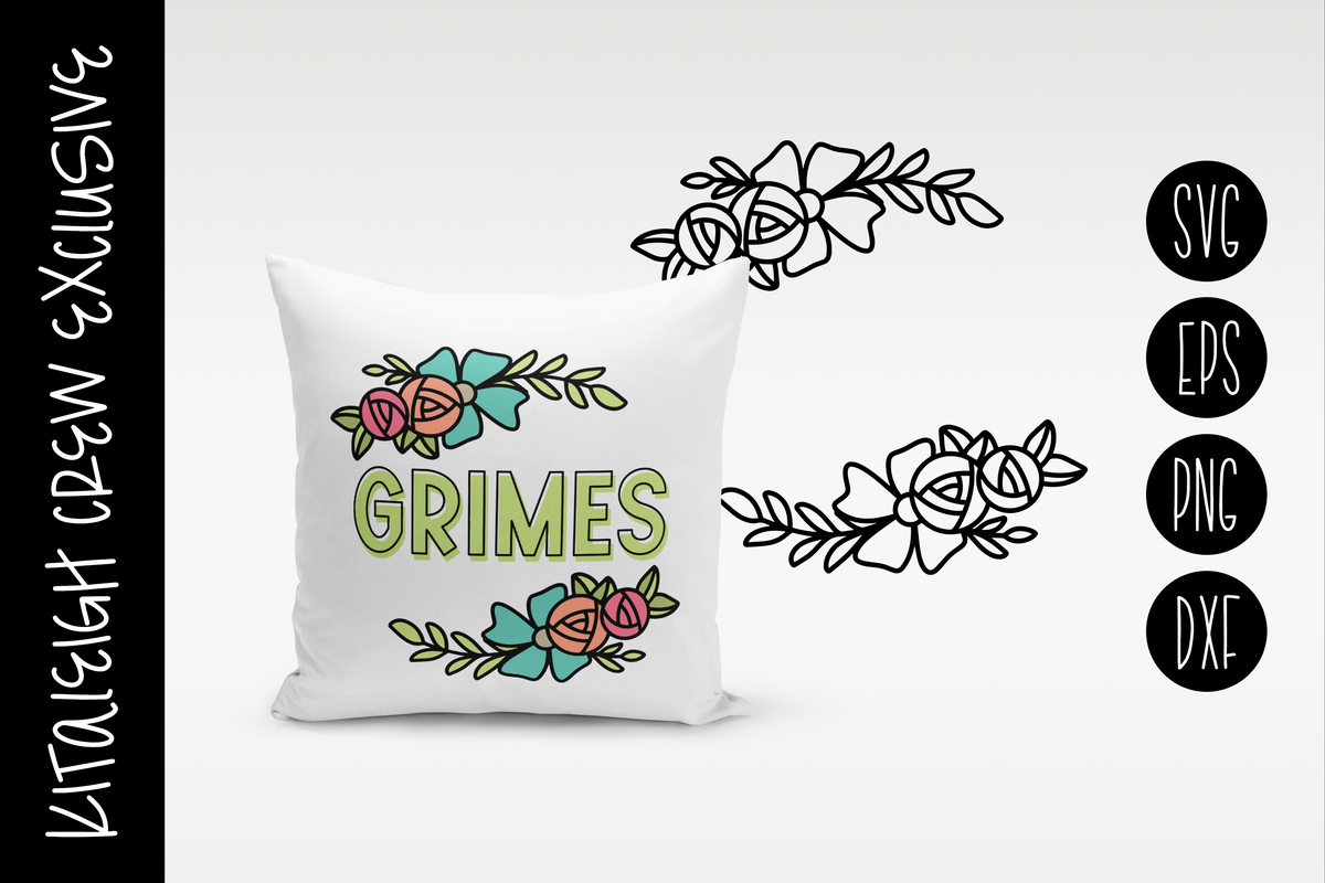 Floral Frame, Cut File – Kitaleigh LLC