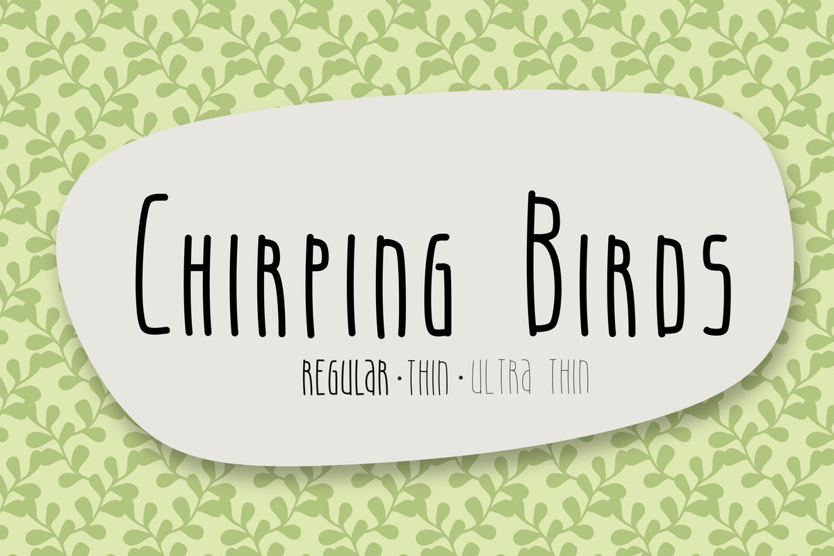 Chirping Birds a Hand Lettered Multi Weight Font – Kitaleigh LLC