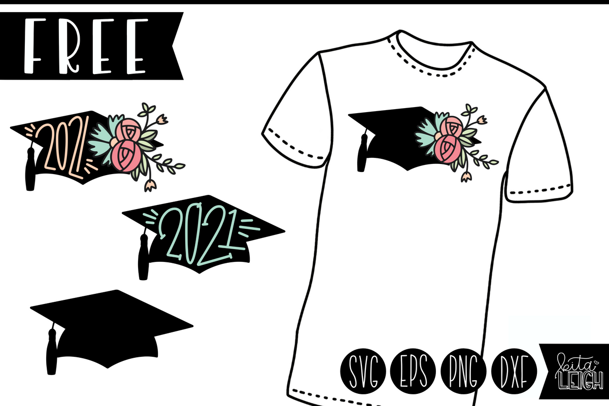 FREE Grad Cap SVG – Kitaleigh LLC