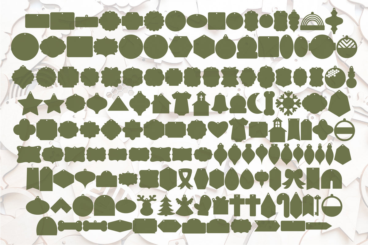 150 Christmas Ornament SVG Shapes – Kitaleigh LLC