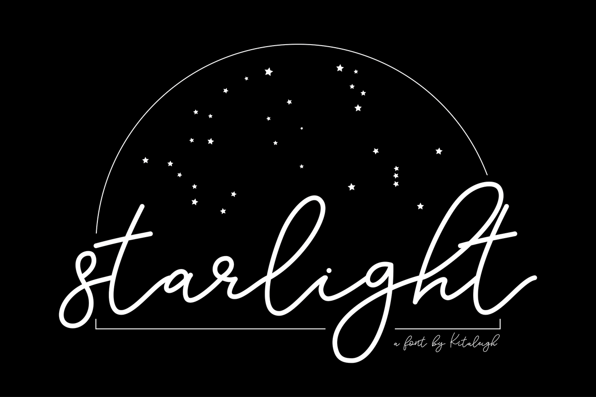 Starlight Script Font – Kitaleigh LLC