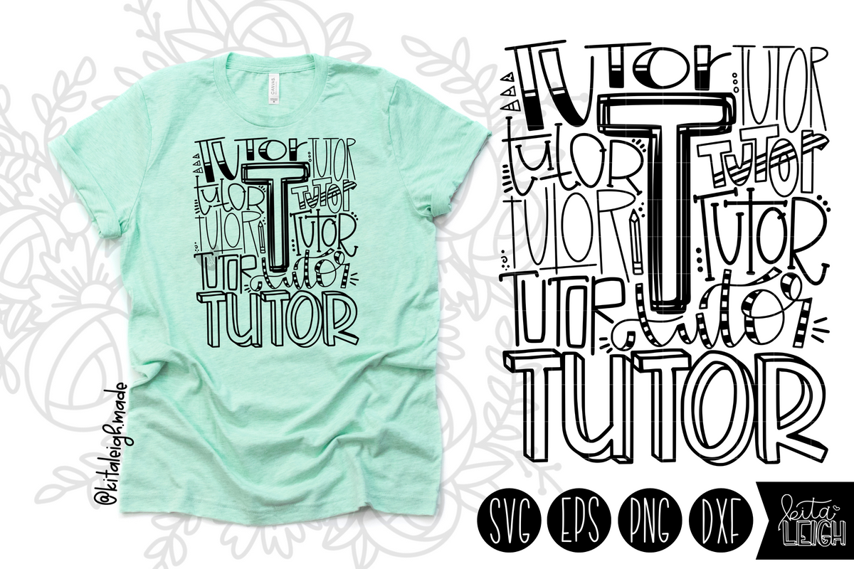 Tutor Typography SVG – Kitaleigh LLC
