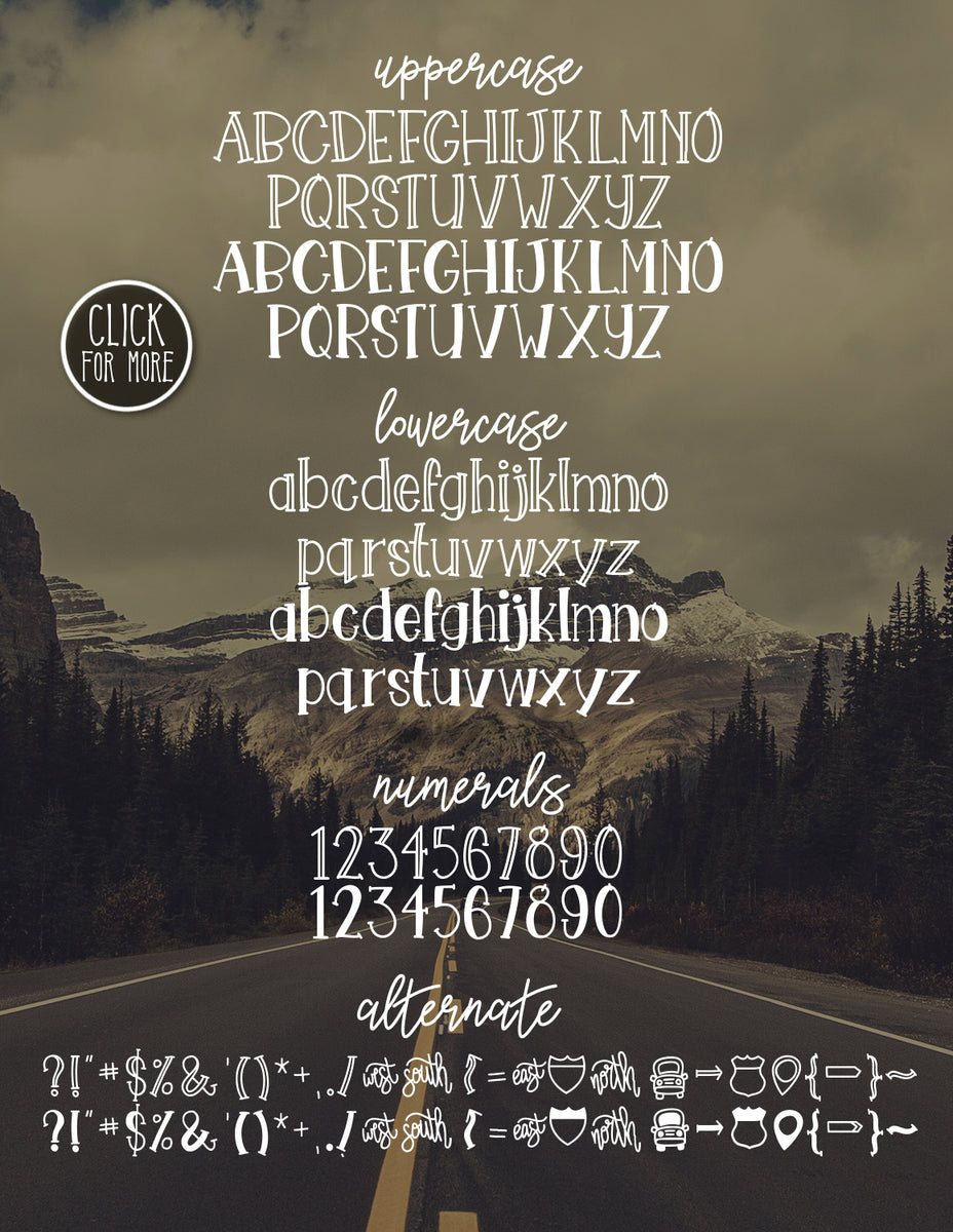 Road Trip an Adventurous Font – Kitaleigh LLC