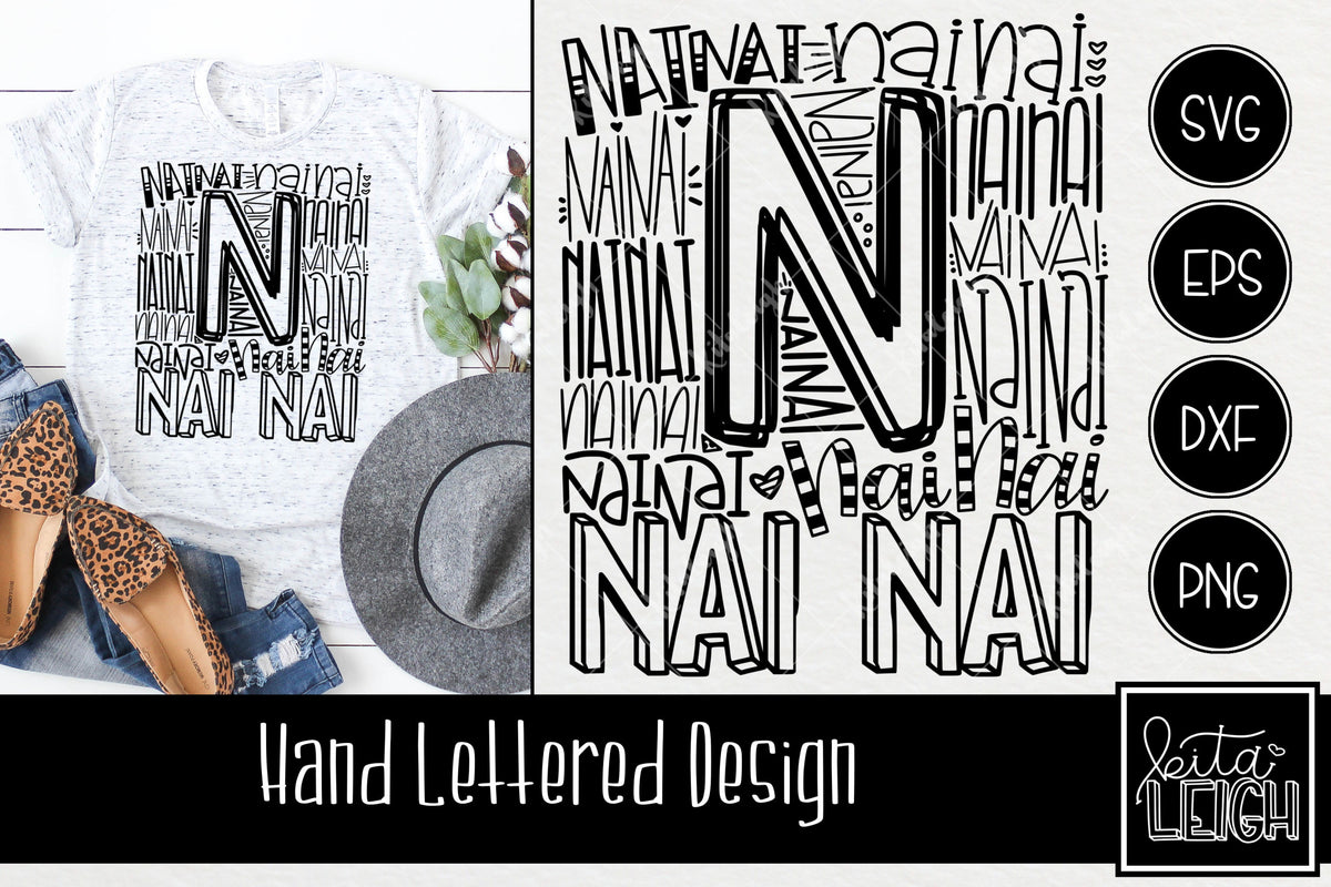 Nai Nai Typography SVG – Kitaleigh LLC