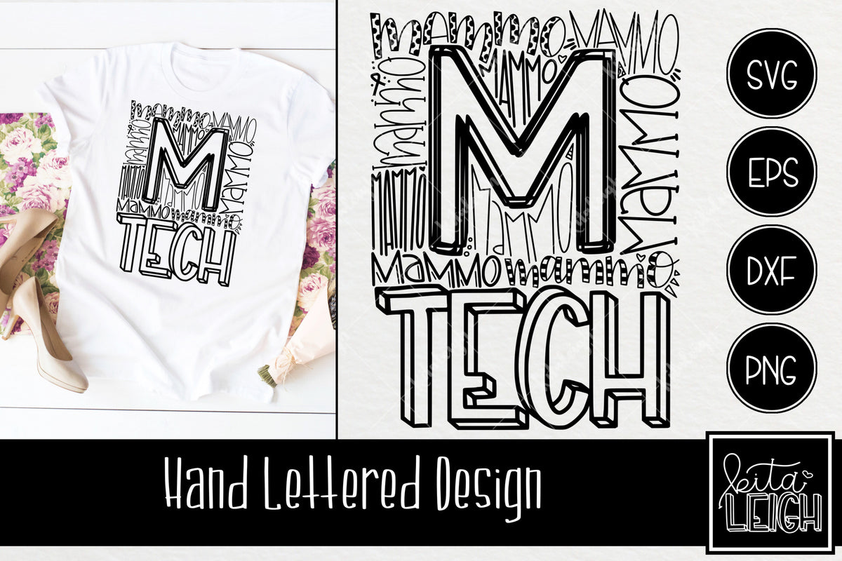 Mammogram Tech Typography SVG – Kitaleigh LLC