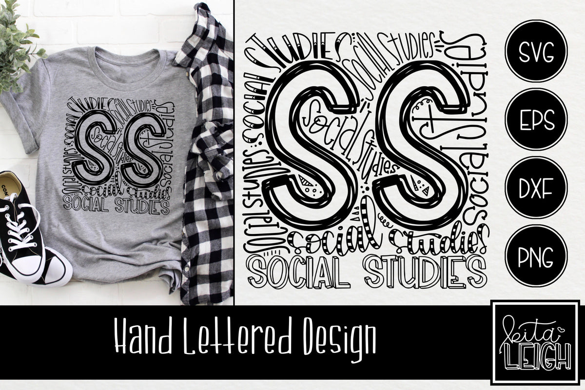 Social Studies Typography SVG – Kitaleigh LLC