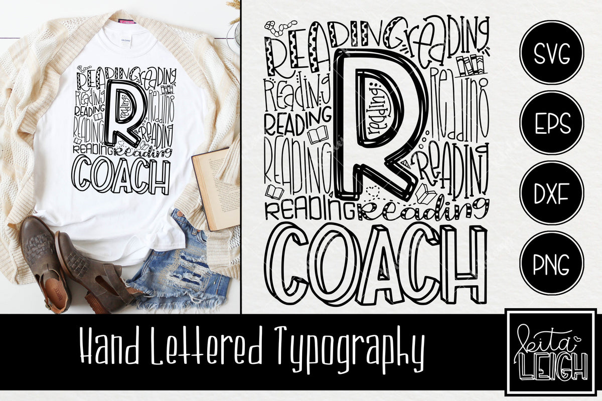 Reading Coach Typography SVG – Kitaleigh LLC