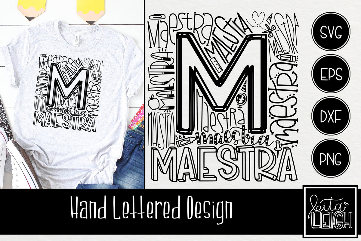 Maestra Typography SVG – Kitaleigh LLC